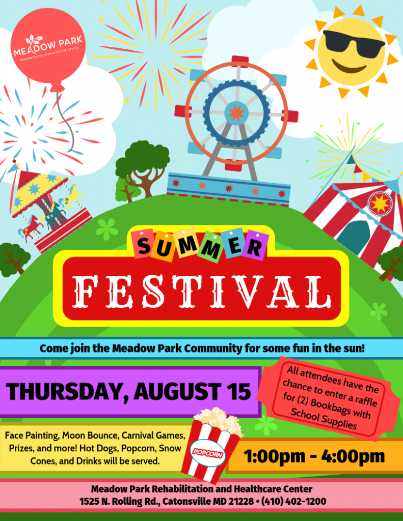 Upcoming Event: Community Summer Festival - Meadow Park Rehabilitation ...